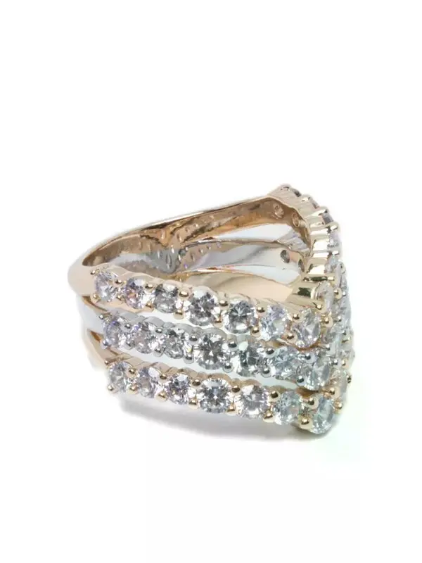 Maje Zirconia Band Ring - Gold