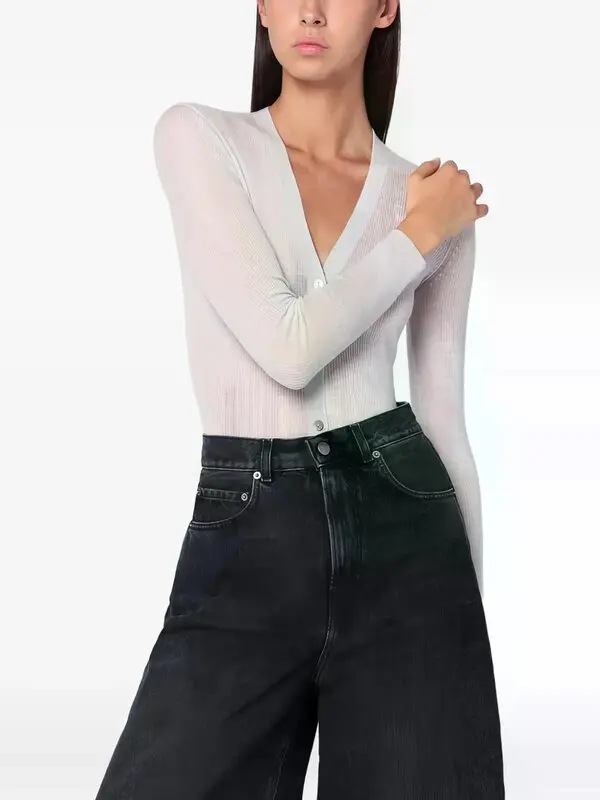 6397 Buttoned Cardigan - Neutrals