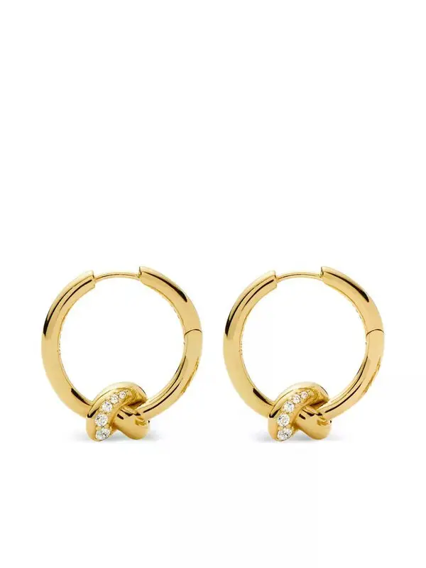 MISSOMA Lucy Williams Knot-detail Hoop Earrings - Gold