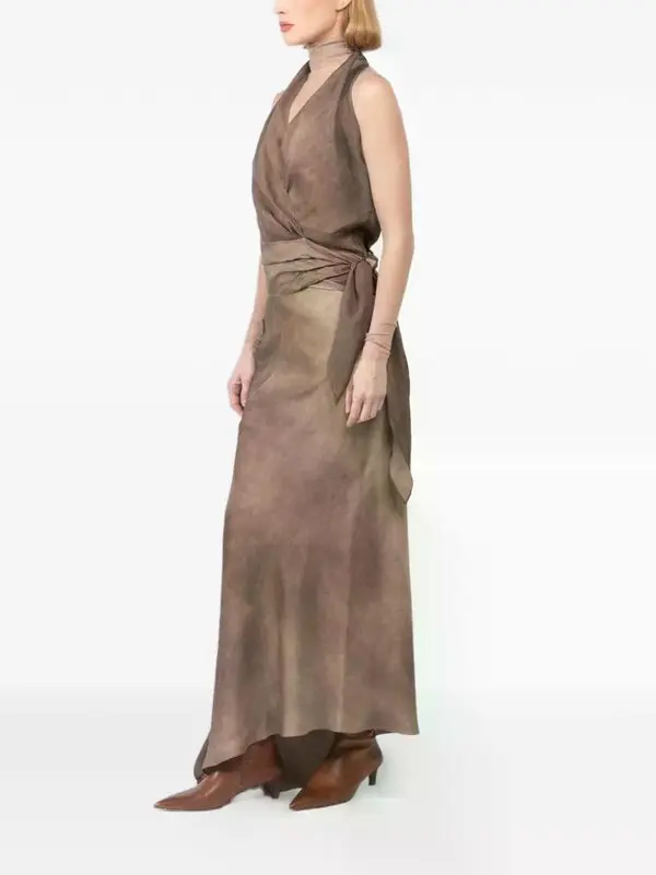 CORTANA Ave Halterneck Top - Brown