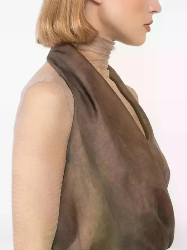 CORTANA Ave Halterneck Top - Brown