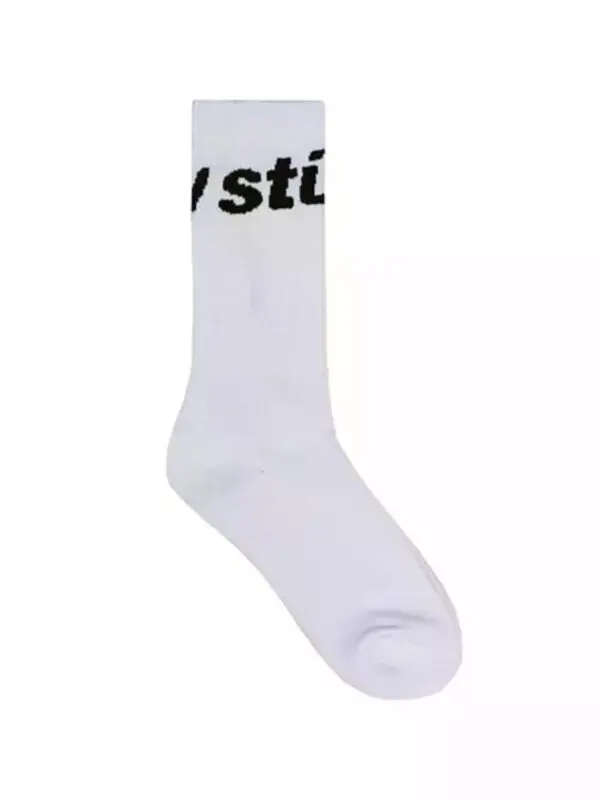 StÜssy Jacquard-logo Socks - White