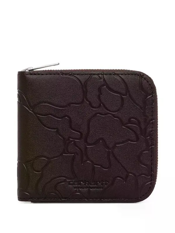Carhartt Work In Progress Camo Duck Zip Wallet - Brown