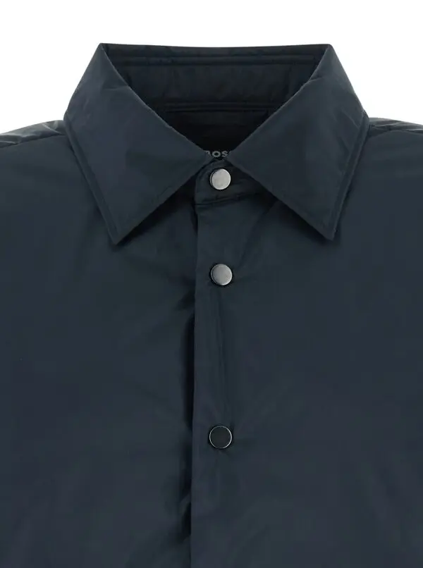 Hugo Boss Jacket With Front Button Closure