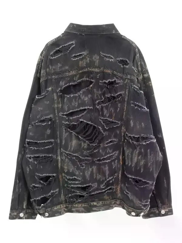 Balenciaga Damage Paint Denim Jacket