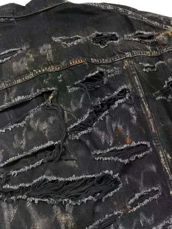 Balenciaga Damage Paint Denim Jacket