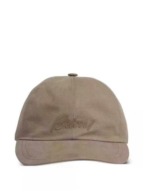 Brioni Embroidered Baseball Cap - Neutrals