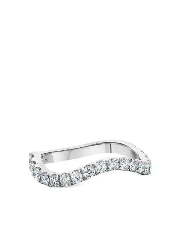 GRAZIELA Rio Diamond Band Ring - Silver