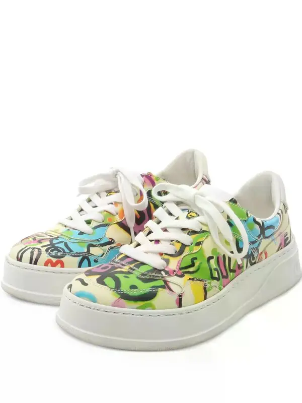 Gucci 2000s Interlocking G Leather Sneakers