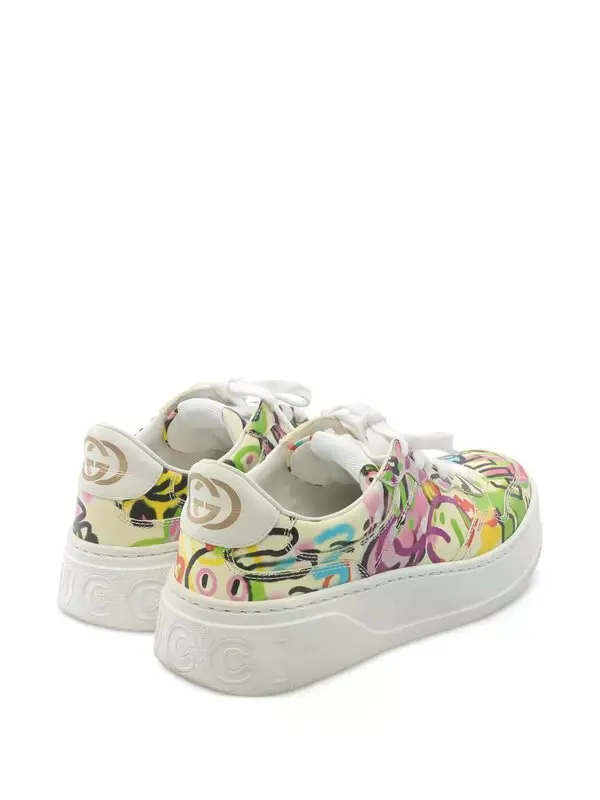 Gucci 2000s Interlocking G Leather Sneakers