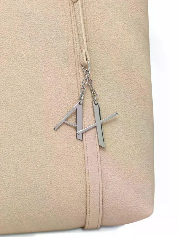 Armani Exchange Logo-charm Tote Bag