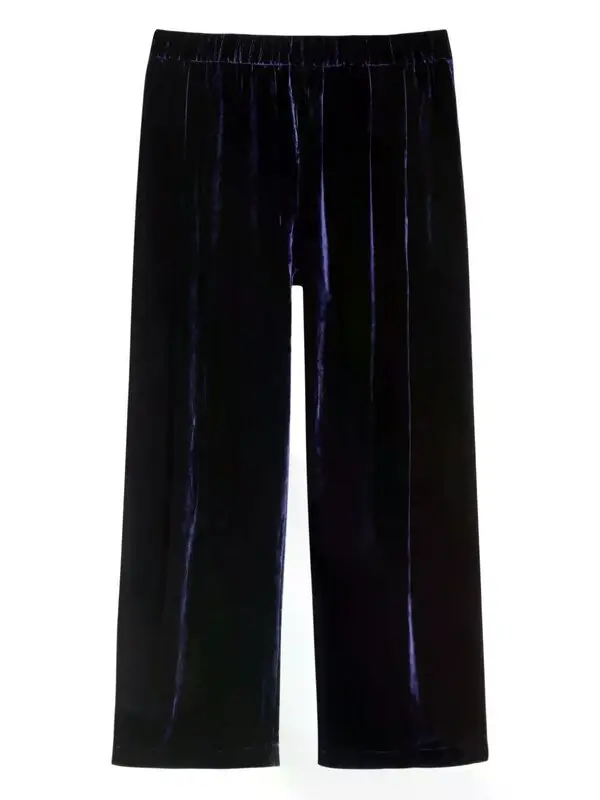 Eileen Fisher Velvet-effect Elasticated Trousers