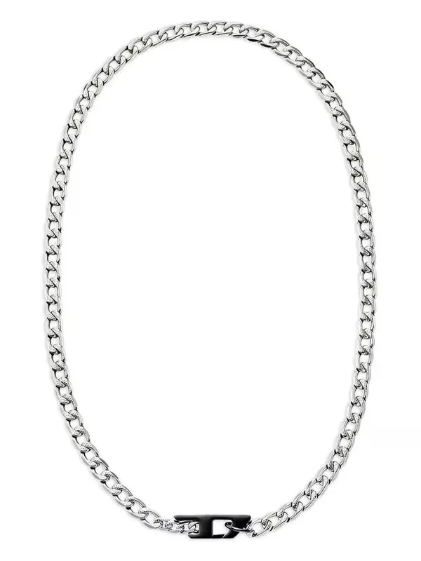 Diesel D-logo Chain Necklace - Silver