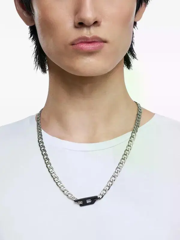 DIESEL D-logo Chain Necklace