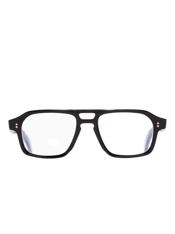 CUTLER & GROSS Geometric Eyeglasses - Black