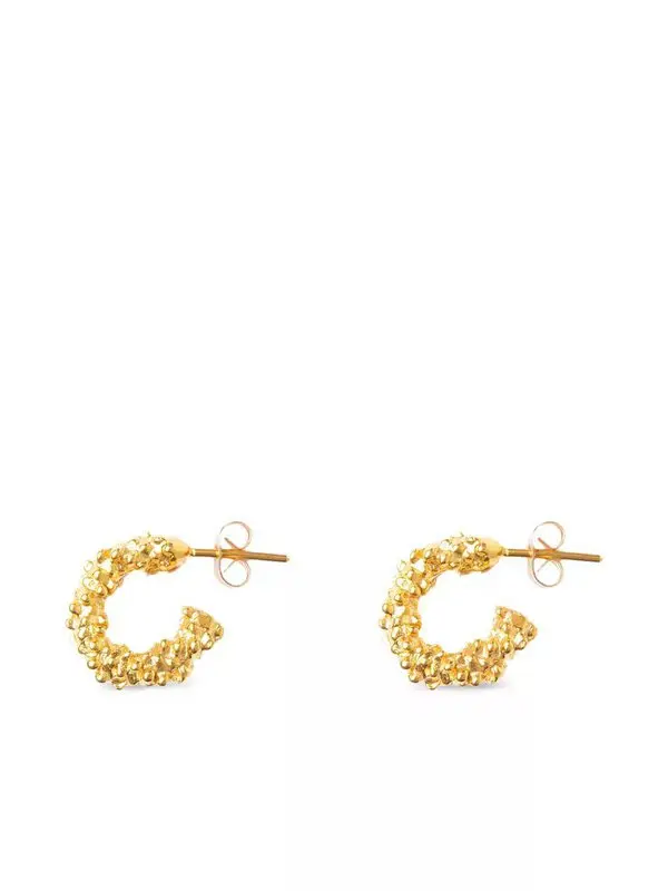 NASSIMOTO Mini Quinn Hoop Earrings - Gold