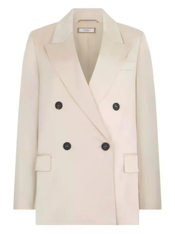 Peserico Double-breasted Blazer - Neutrals