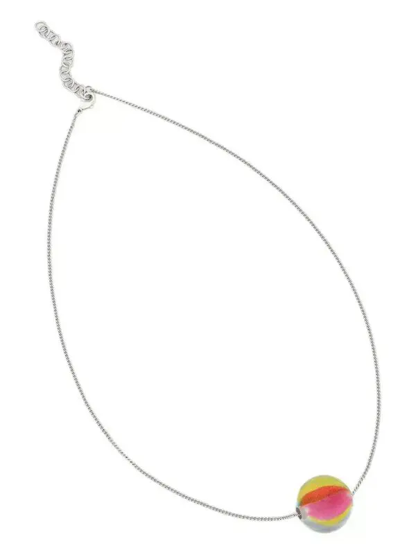 Fiorucci Spherical Pendant Necklace - Silver