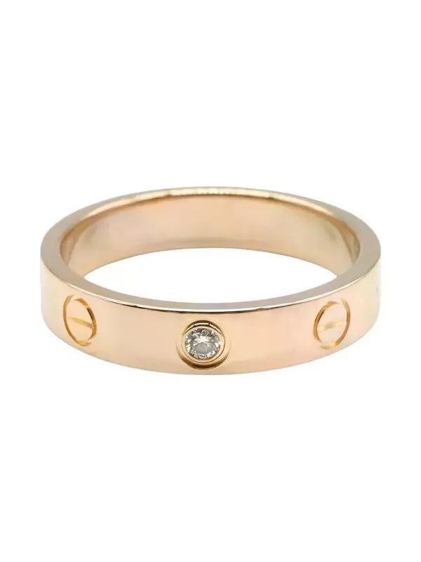CARTIER 2010s Mini Love Diamond Ring - Pink