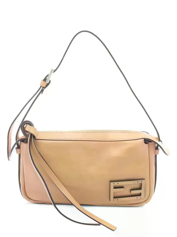 Fendi Leather Shoulder Bag - Neutrals