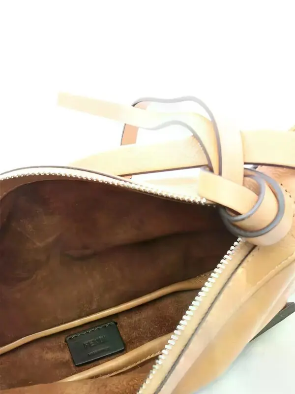 Fendi Leather Shoulder Bag - Neutrals