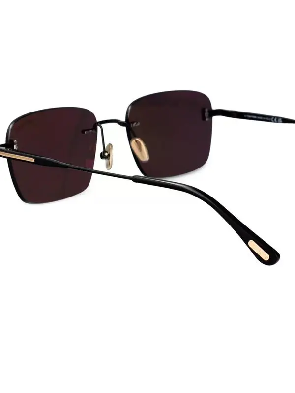TOM FORD Jake Rectangle Sunglasses - Black