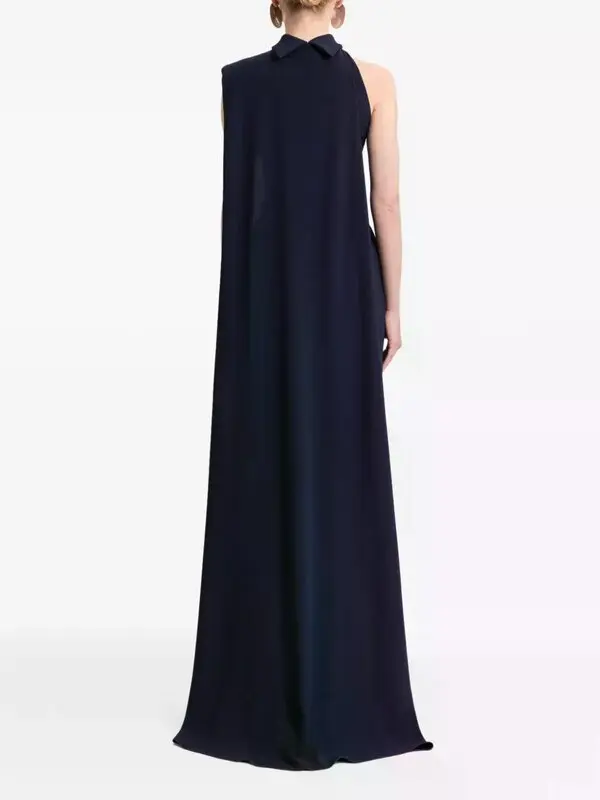 GEMY MAALOUF Padded Shoulder Maxi Dress