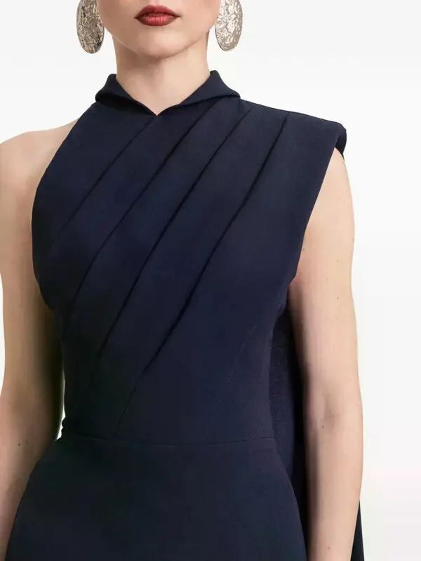 GEMY MAALOUF Padded Shoulder Maxi Dress