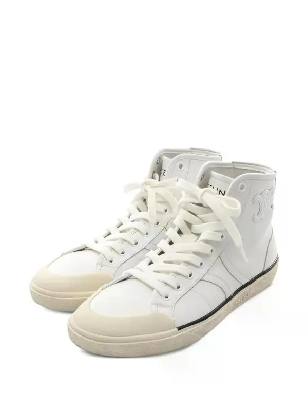 Celine 2010s Triomphe Leather Sneakers