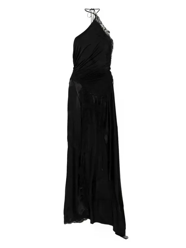 Vetements Lace Asymmetric Maxi Dress