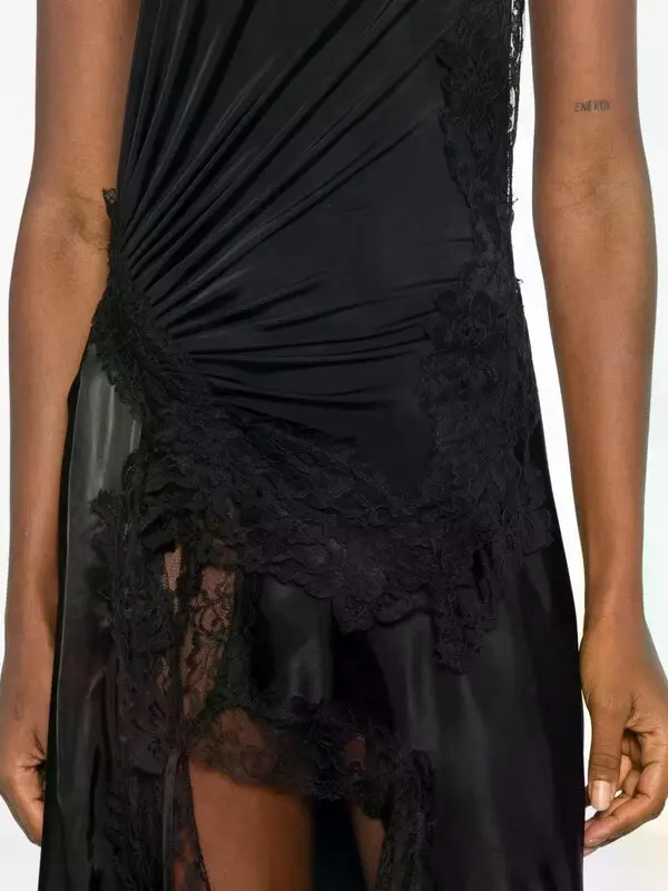 Vetements Lace Asymmetric Maxi Dress
