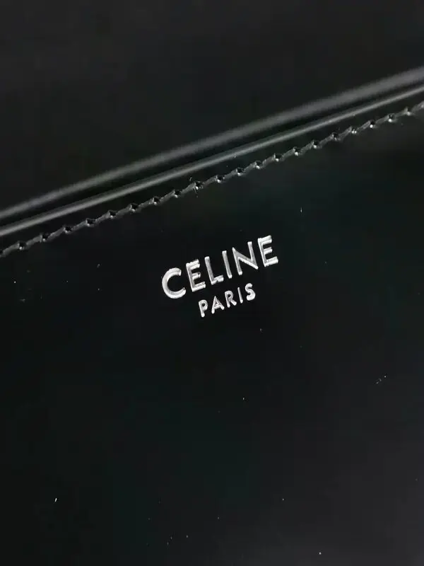 Celine Triomphe Leather Shoulder Bag