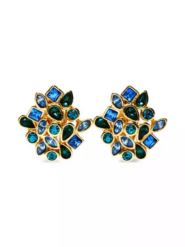 Saint Laurent 1980-1990s Clip-on Earrings - Gold
