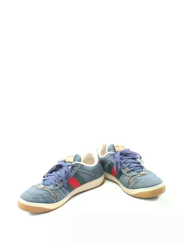 Gucci 2000s Screener Web-detail Sneakers - Blue