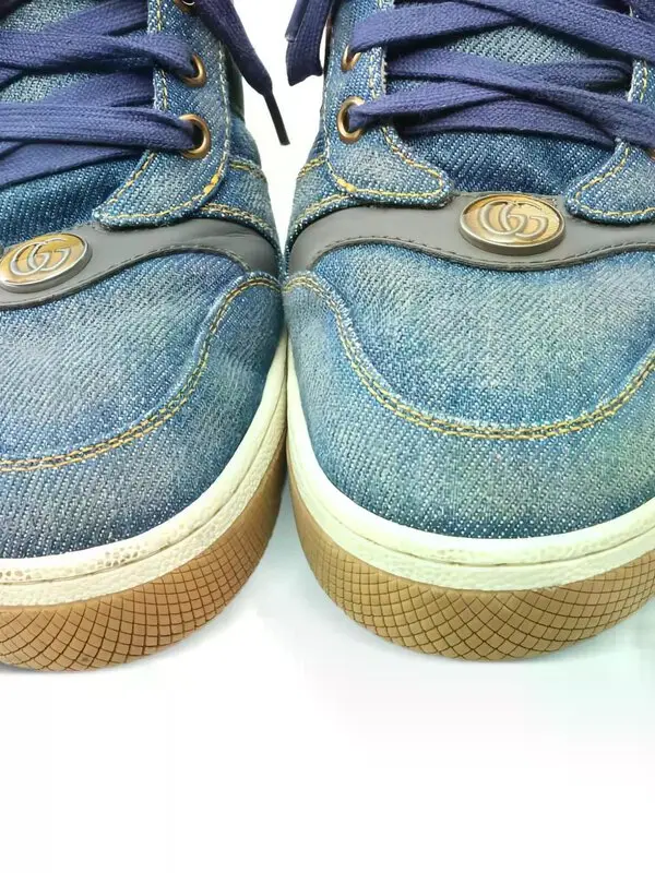 Gucci 2000s Screener Web-detail Sneakers - Blue