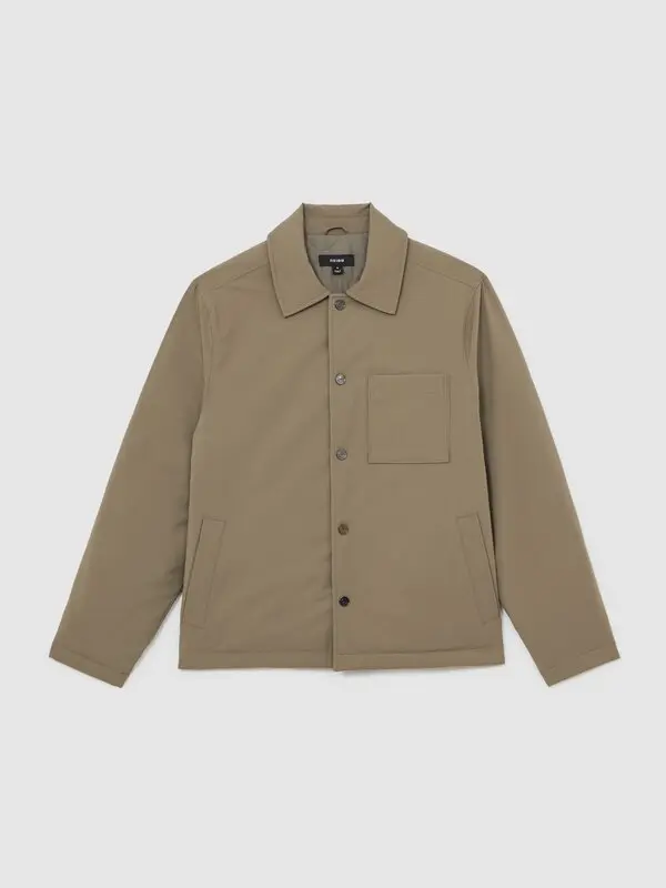 REISS Parker Lightly-padded Patch-pocket Overshirt