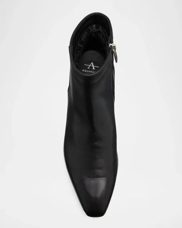 Aquatalia Fuoco Icon Leather Ankle Booties