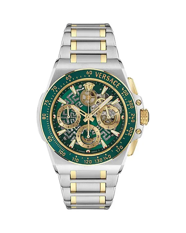 Versace Greca Extreme Chrono Skeleton Automatic Chronograph, 43mm - Two Tone