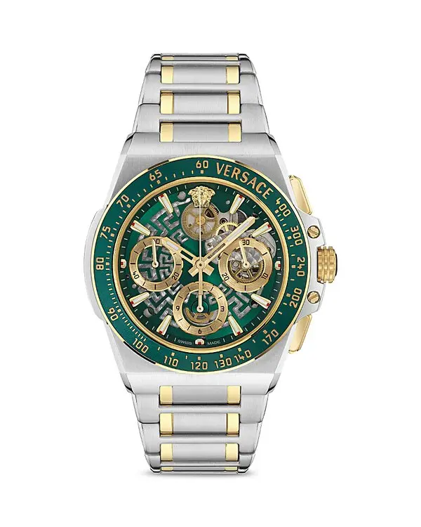 Versace Greca Extreme Chrono Skeleton Automatic Chronograph, 43mm - Two Tone