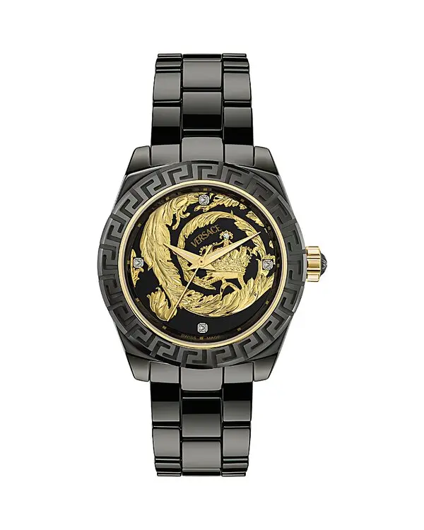 Versace Dv One 20th Anniversary Automatic Watch, 40mm - Black
