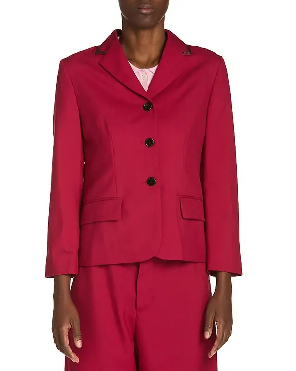Marni Wing Collar Button Front Jacket