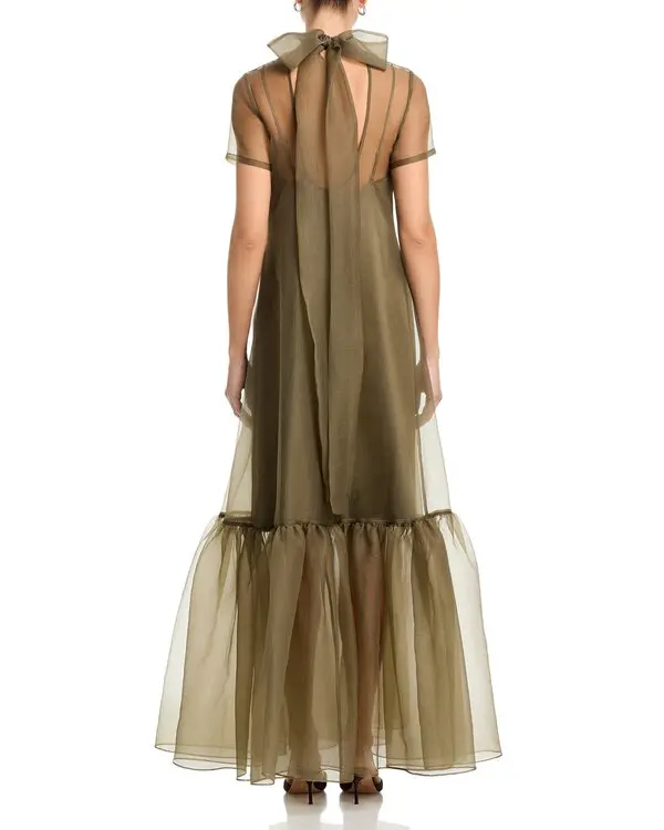 Staud Calluna Organza Gown - Thyme