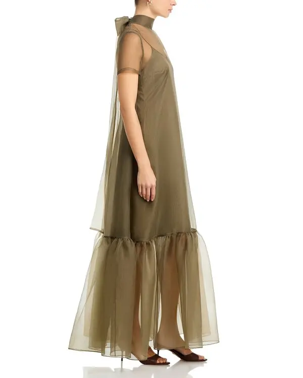 Staud Calluna Organza Gown - Thyme