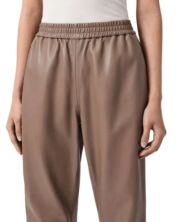 ALLSAINTS Jen Leather Jogger Pants