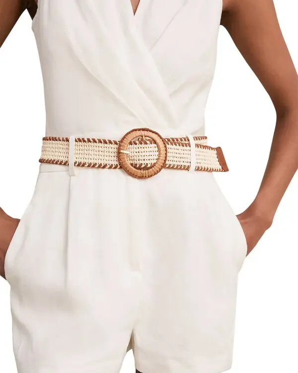 REISS Mila Linen Playsuit