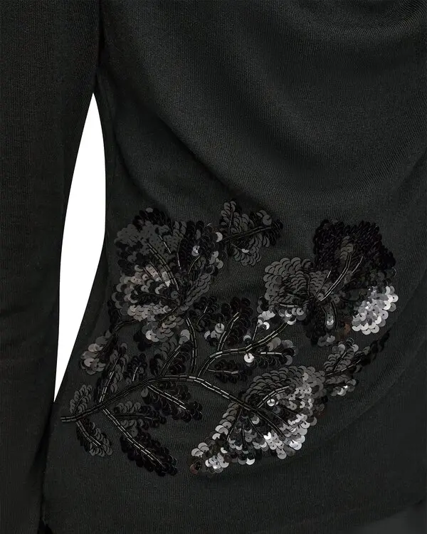Donna Karan New York Embellished Top - Black