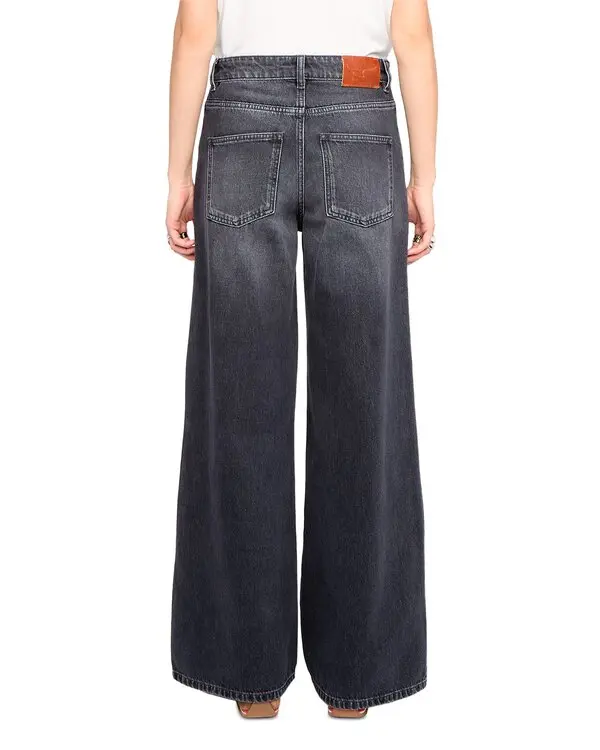 Zadig&Voltaire Eli High-rise Wide-leg Jeans - Medium Grey