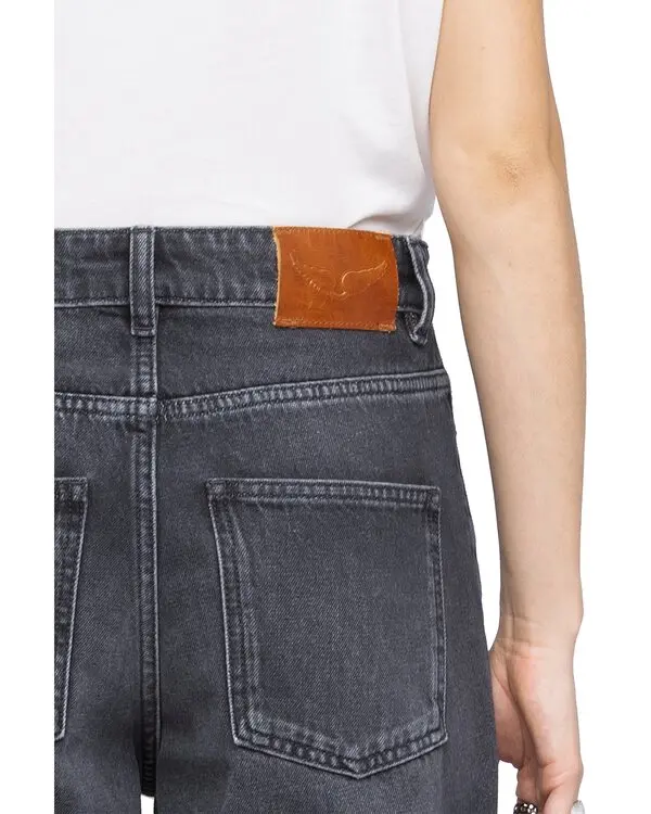 Zadig&Voltaire Eli High-rise Wide-leg Jeans - Medium Grey