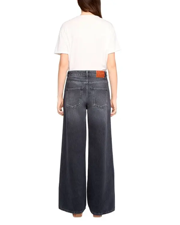 Zadig&Voltaire Eli High-rise Wide-leg Jeans - Medium Grey