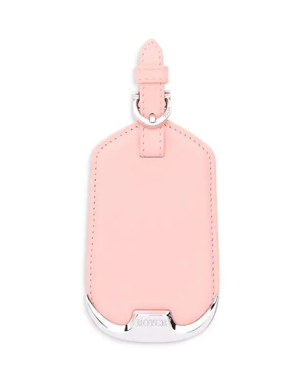 ROYCE NEW YORK Leather Luggage Tag - Carnation